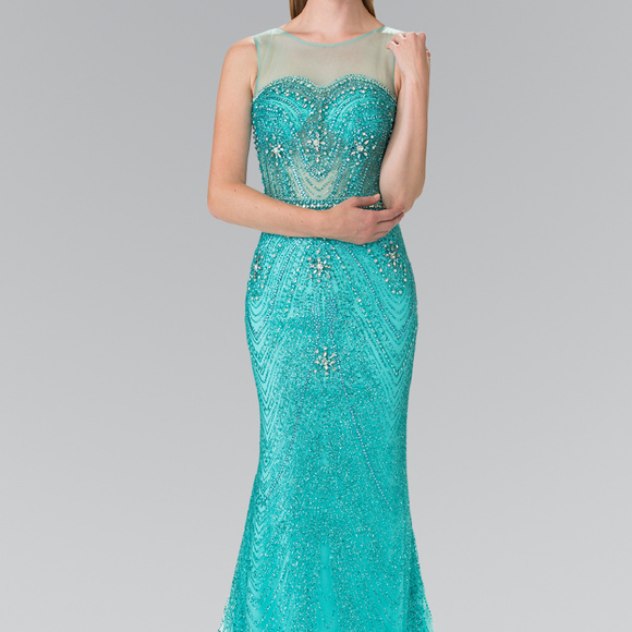 GLS Collective | Dresses | New Tiffany Color Wedding Party Illusion ...